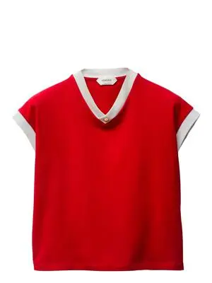 VERSACE Versace Women T-Shirt In Stretch Jersey Di Cotone