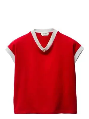 Versace Stretch Cotton T-shirt - Red
