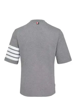 Thom Browne Jersey 4-bar Short-sleeve T-shirt - Grey