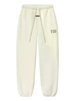 FEAR OF GOD FEAR OF GOD ESSENTIALS Ecru Logo Print Track Pants