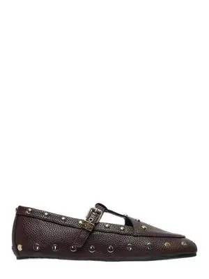 GANNI Mary Jenny Moccasins In Brown Brown