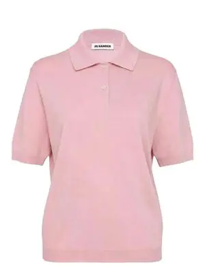 JIL SANDER Short-sleeve Polo Shirt Pink