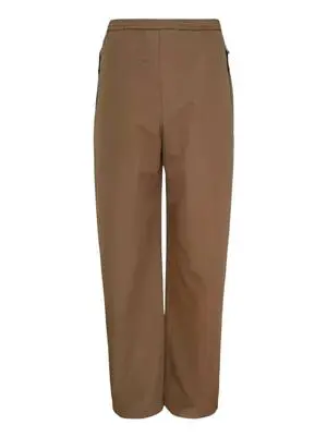 JIL SANDER Elasticated-waist Trousers - Brown