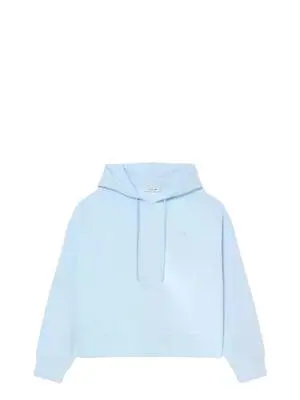Lacoste Logo Patch Drawstring Hoodie - Blue