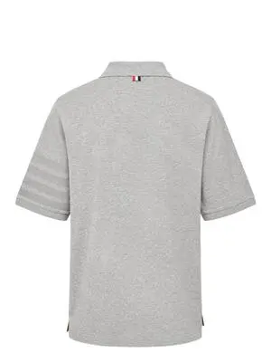 Thom Browne Jersey Ottoman 4-bar Polo - Grey