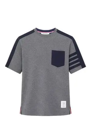 Thom Browne 4-bar Oversized T-shirt Grey
