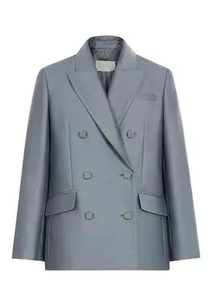 Zimmermann Double-breasted Peak-lapels Jacket - Grey