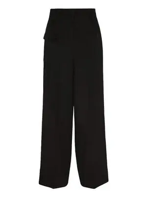 Yohji Yamamoto Wide-leg Trousers - Black