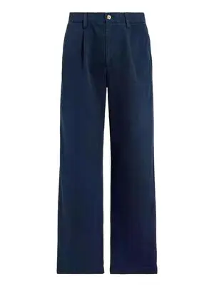 POLO RALPH LAUREN Polo Ralph Lauren Pleated Cotton-Blend Relaxed Trousers