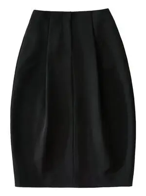 Studio Nicholson Carson Snw Darted Midi Skirt - Black