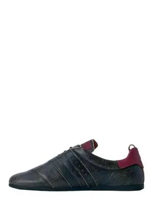 VIVIENNE WESTWOOD Distressed Leather Lace-up Sneakers - Black