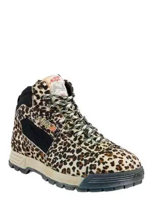 AUTRY Autry Leopard-Print Calf Hair Sneakers Neutrals
