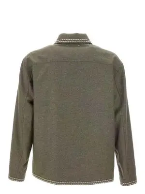GOLDEN GOOSE Golden Goose Gary Contrast-Stitch Wool Jacket