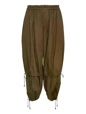 Y’s Drawstring-hem Balloon Trousers - Green