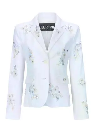 LIBERTINE Porcelain Garden Sequin-embellished Blazer
