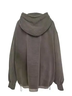 YOHJI YAMAMOTO Yohji Yamamoto Drawstring-Hem Hoodie Jacket