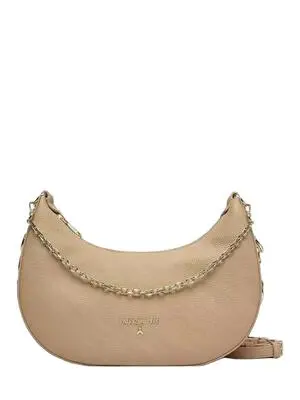 Patrizia Pepe Grained Leather Shoulder Bag - Neutrals