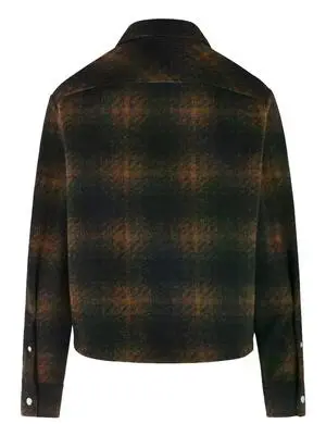 MONCLER Checked Zip-up Shirt