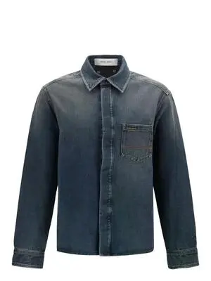GOLDEN GOOSE Journey M's Boxi Shirt - Blue
