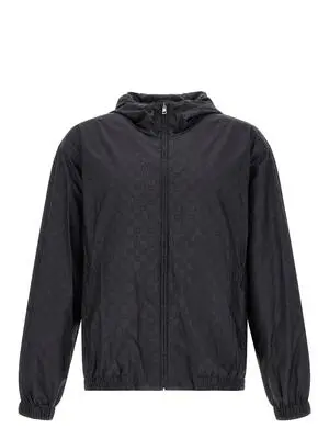 Gucci Gucci Men Gg Nylon Jacket Black