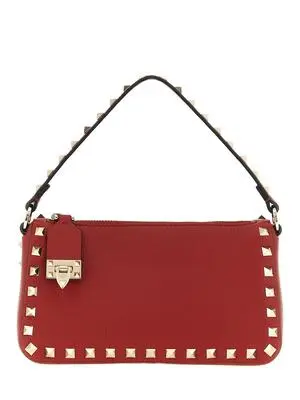 Valentino Garavani Rockstud Small Shoulder Bag - Red