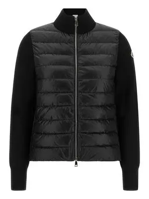 Moncler Padded Cardigan - Black