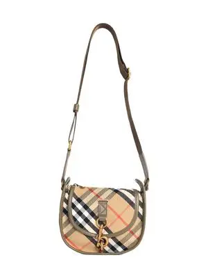 Burberry B-clip Mini Messenger Bag - Cream