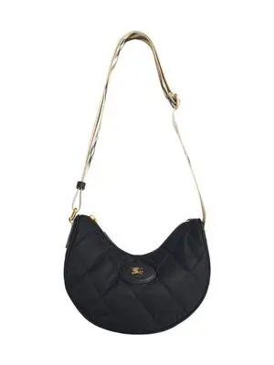 Burberry Horseshoe' Fabric Bag - Black