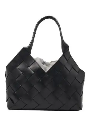 Dragon Diffusion DRAGON DIFFUSION Castello Woven Leather Bag Black