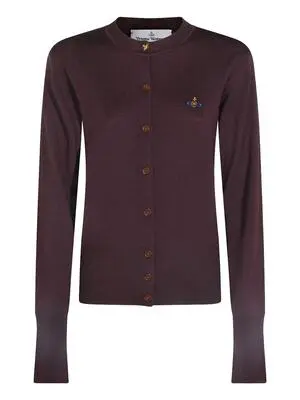 VIVIENNE WESTWOOD Cardigan Bea In Lana - Brown