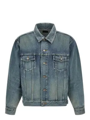 Saint Laurent Trucker Denim Jacket - Blue
