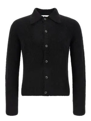 Dries Van Noten Mora Alpaca & Wool Blend Cardigan - Black