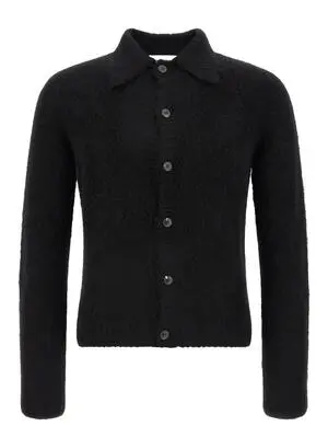 Dries Van Noten DRIES VAN NOTEN Mora Alpaca & Wool Blend Cardigan Black