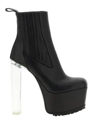 Rick Owens Beatle Kiss' Ankle Boots - Black