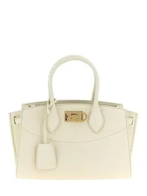 FERRAGAMO FERRAGAMO Studio Soft Handbag White