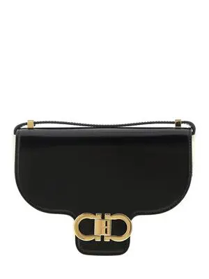 FERRAGAMO North-south Double Gancini Crossbody Bag - Multicolor