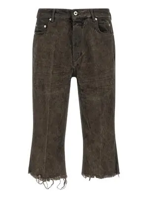 Rick Owens Bolan Cutoffs Bermuda Shorts - Gray