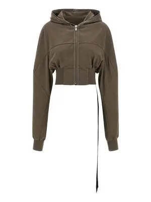 Rick Owens Drkshdw Women 'Collage Gimp' Hoodie Gray