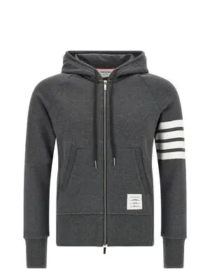 Thom Browne Thom Browne Men '4Bar' Hoodie Gray
