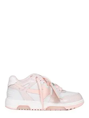 Off-White OFF-WHITE "Out Of Office" Leather And Crocodile-Effect Sneakers Multicolor