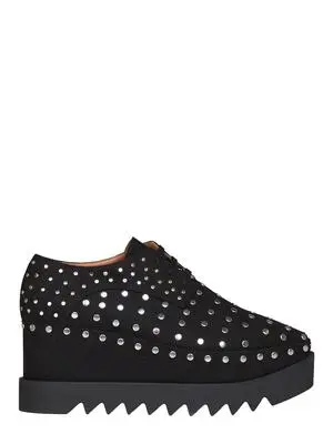 Stella McCartney STELLA MCCARTNEY Black Studded Elyse Wedges Multicolor