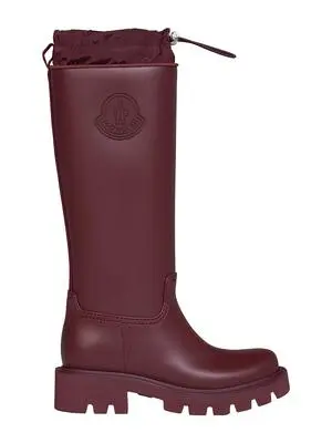 Moncler Burgundy Kickstream High Rain Boots - Multicolor