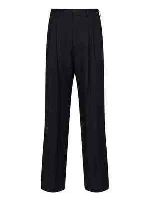 Dries Van Noten Wool Double-pleat Trousers - Multicolor