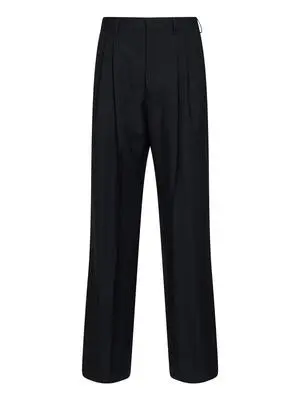 Dries Van Noten Wool Double-pleat Trousers - Multicolor