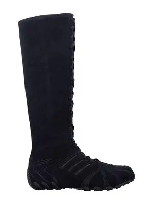 ADIDAS ORIGINALS Ghost Sprint Knee-high Suede Lace-up Boots - Nero