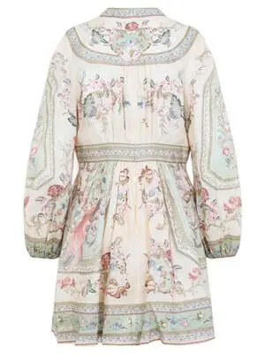 ZIMMERMANN Zimmermann Roselight Plunge Mini Dress