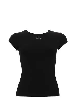DIESEL® Slim Fit Cotton Blend Top - Black