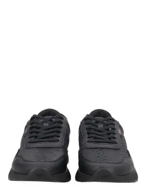 BOSS Sleek Low-top Lace-up Sneakers - Black