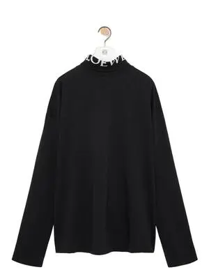 LOEWE Loewe Logo-Print Turtleneck Top