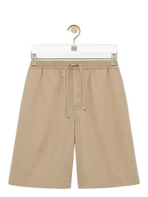 Loewe LOEWE Relaxed Fit Drawstring Shorts Ecru
